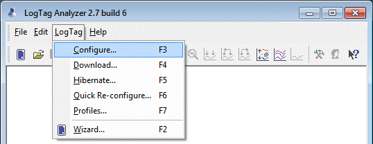 Getting a LogTag ready for recording - LogTag Temperature Loggers